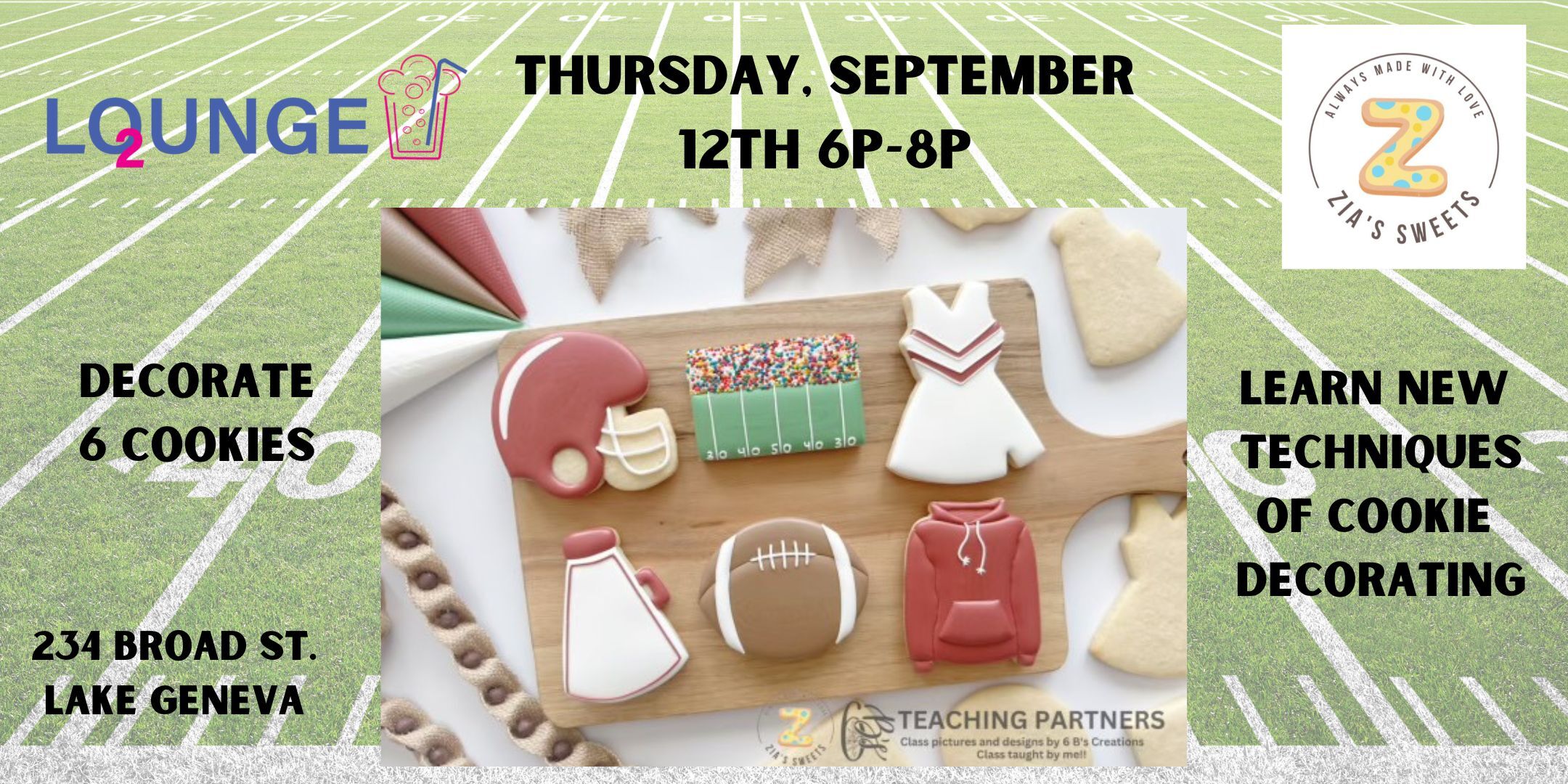 Friday Night Lights Cookie Decorating Class | O2 Lounge
